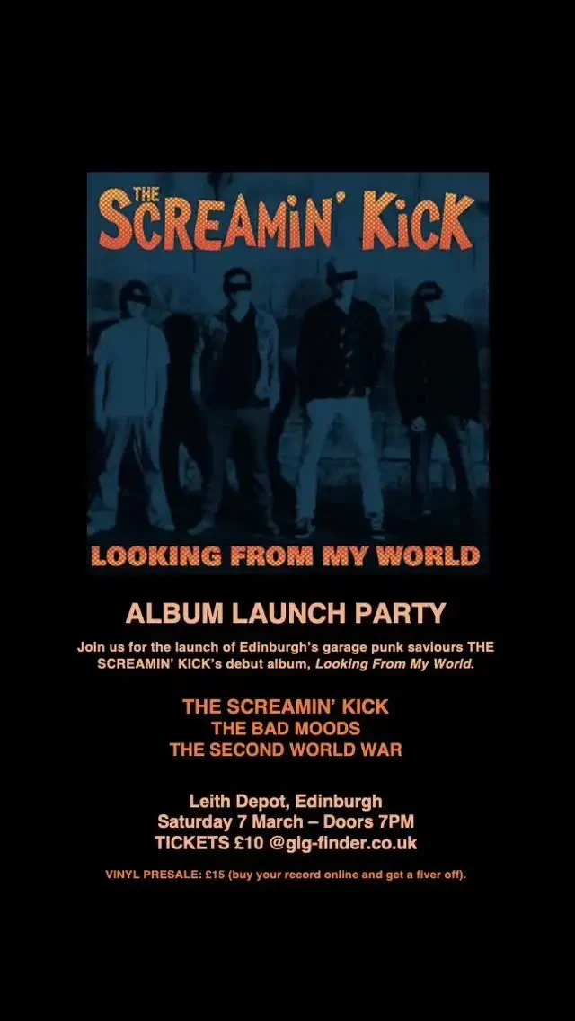 The Screamin’ Kick – Album Launch Party – Boom Edinburgh